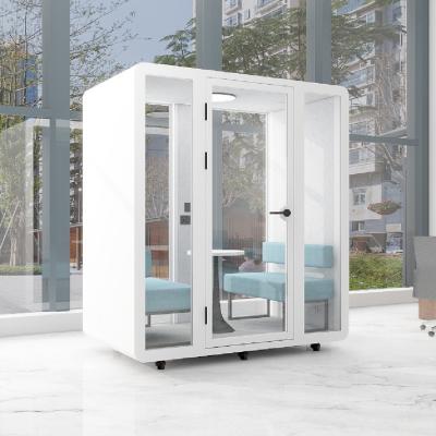 China Modular Soundproof Booth with 2 Person Seating and 7-layer Acoustic Structure for Office Pod for sale