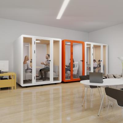 China Portable and Movable Soundproof Booth with W2300*D2200*H2300mm Dimensions and Long-lasting Construction for sale