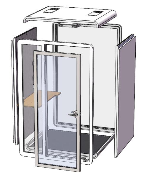 Quality Modern Soundproof Sleep Pod with 25-50 dB Noise Reduction and 5-Year Warranty for sale