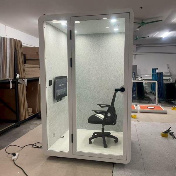 Quality STC35dB Soundproof Booth with 5-Year Warranty and Wheelchair Accessible Modern Meeting Pod for sale