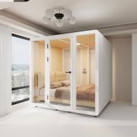 China Fully Enclosed Modular Sleeping Pod with Adjustable LED Lighting and Integrated Ventilation for sale