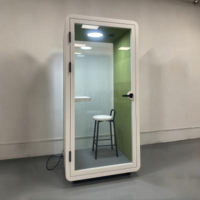 China 1 Person Pod Acoustic Phone Booth with STC35dB Sound Insulation Ergonomic Design and Noise-Cancelling Technology for sale