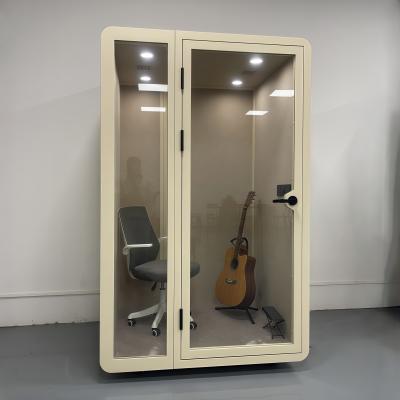 China Modular Office Pod with LED Lighting Quick Installation and Wheelchair Accessible Soundproof Booth for sale