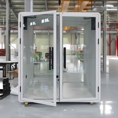 China Customizable 4 Person Office Pod with STC35dB Soundproofing and Laminated Glass for Fast Installation for sale