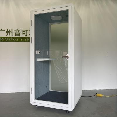 China STC35dB Sound Insulation Phone Booth with LED Lighting System and Wheelchair Accessible Modular Cabin for sale
