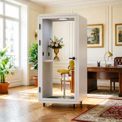 China Wheelchair Accessible Soundproof Booth with LED Lighting System and STC35dB Sound Insulation Office Pod for sale