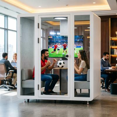 China STC 45 Soundproof Booth with 7-Layer Acoustic Structure and Modular Design Office Pod for sale