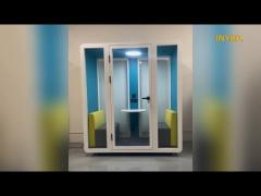 portable soundproof office pod with stc 35-45 db and 5 year warranty for 2-4 people