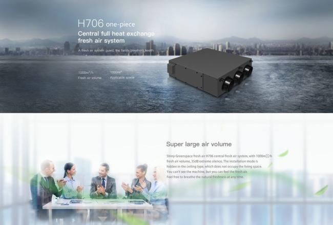 Commercial Use Ventilation with Air Purifier Central Air Exchange Equipment