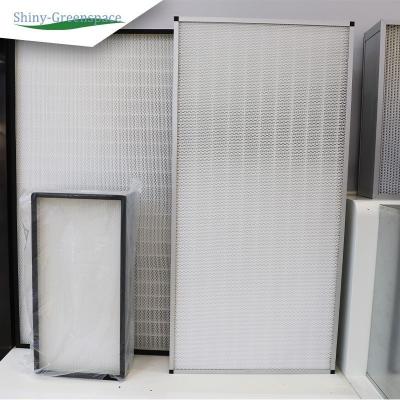 China El sistema de ventilación del filtro pliado de eficiencia gruesa F9 Filtro HEPA 3200m3/h en venta