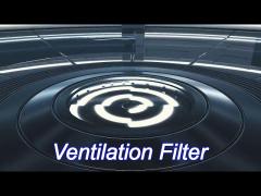 60m3/h 25W luchtreiniger onder positieve druk met wandgebouwde ventilatiesysteem klasse H13