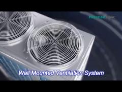 RoHS-zertifiziertes, wandmontiertes Lüftungssystem mit 500 CFM Luftdurchsatz und Energieeffizienzklasse A