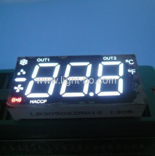 超白く/赤い0.50インチ3 1/2ディジットは7つの区分のエアコンの表示を導きました