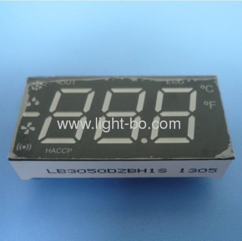 超白く/赤い0.50インチ3 1/2ディジットは7つの区分のエアコンの表示を導きました