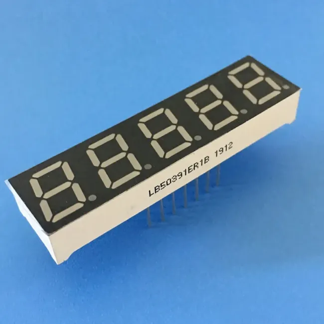 7 Segment LED Display 0.39inch 5 Digit Common Cathode Super Bright Red for Digital Frequency Convertor
