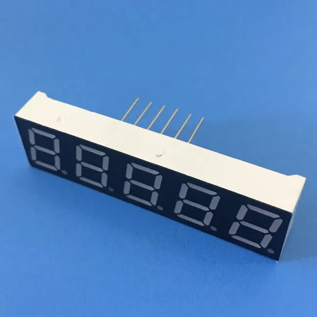 7 Segment LED Display 0.39inch 5 Digit Common Cathode Super Bright Red for Digital Frequency Convertor