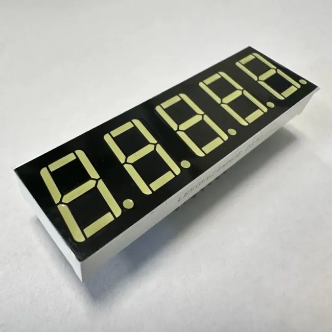 Ultra White 0.56inch 5-Digit 7 Segment LED Display Common Anode for Process Control
