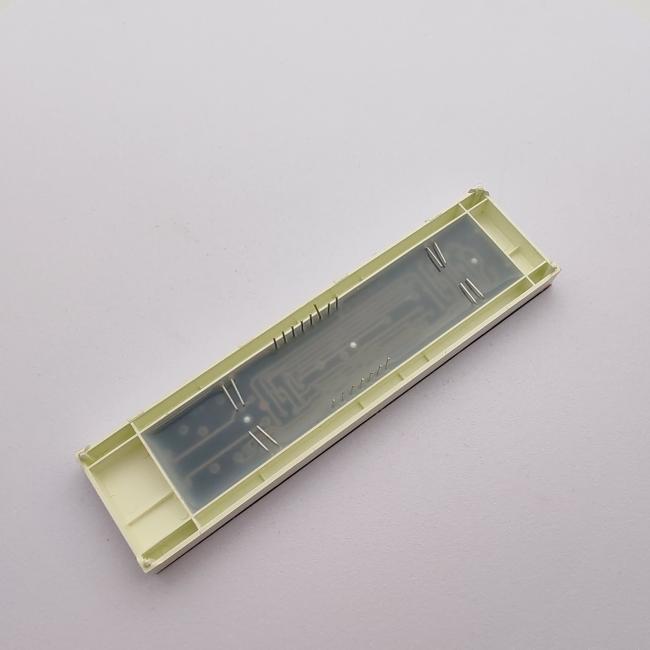 Ultra Blue/Green 7-Segment LED Display mounted on PCB