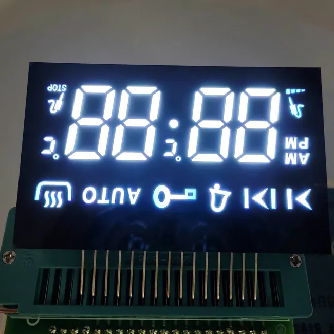 Ultra Bright White 4-Digit 7-Segment LED Display front view