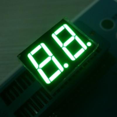 China Green Two Digit Seven Segment Led Display Common Anode For Intrument Panel for sale