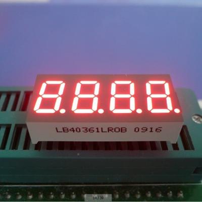 China RoHS Four Digit 7 Segment  Common Cathode Led Display White 0.36 Inch for sale