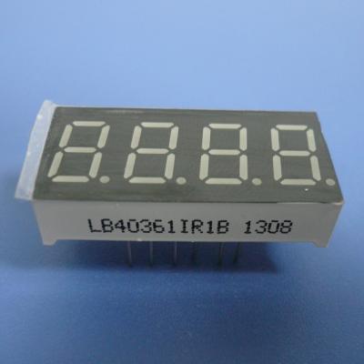 China RoHS Four Digit 7 Segment  Common Cathode Led Display White 0.36 Inch for sale
