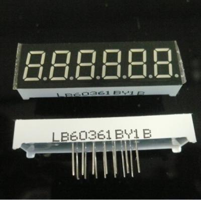 China exposição conduzida segmento do dígito 7 do cátodo 6 da terra comum de 9.2mm para o indicador do painel de instrumento à venda