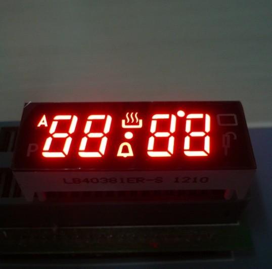 굵은 활자 숫자적인 발광 다이오드 표시, 7 120C 작용 온도를 가진 세그먼트 4 손가락 전시