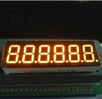 China Continuous 6 Digit 7 Segment Alphanumeric LED Display Amber 0.36 Inch with Low Power Consumption and 100,000 Hour Lifespan for sale