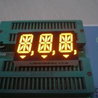 China Super Amber 3 Digit 14 Segment LED Display 0.56 Inch 14.2mm Alphanumeric Digital Indicator for sale