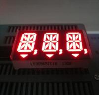 China Super Amber 3 Digit 14 Segment LED Display 0.56 Inch 14.2mm Alphanumeric Digital Indicator for sale
