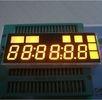 China 10.2mm 6 Digit 7 Segment LED Display Blue / Yellow Color Stable Performance for sale