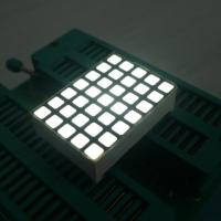 China White 5x7 Dot Matrix LED Display 17.8mm to 106.5mm Character Height Programmable RoHS Compliant for sale