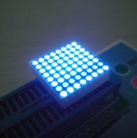 China 0.8 Inch High Brightness 2mm LED Dot Matrix Display 20.2x20.2mm Black Surface 8x8 Array for sale