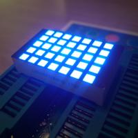 China Ultra Blue 3mm 5x7 Dot Matrix LED Display Row Cathode for Elevator Indicators - 22.8×39×8.5mm Dimensions for sale