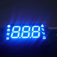 China Custom 13.2mm 3-Digit 7-Segment LED Display for HVAC Temperature Humidity Control - 2.8-3.5V Blue for sale