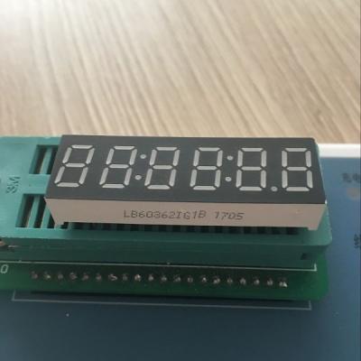 China Exposição conduzida do dígito 7 do azul 6 segmento ultra brilhante 0,32 polegadas com superfície do preto à venda