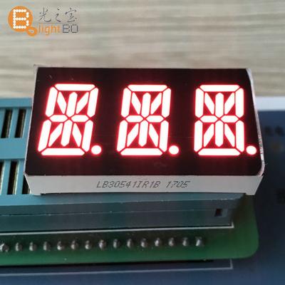 China Three Digit 0.54inch RED 14 Segment LED Display Anode For Industrial for sale