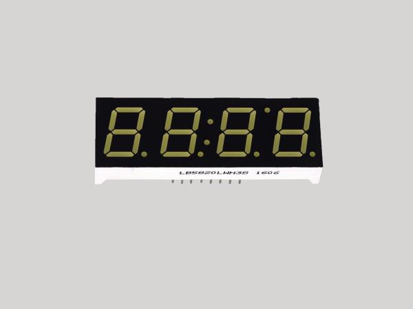 울트라 화이트 4자리 7 세그먼트 LED 디스플레이 시계 디스플레이 디지털 타이머 표시기용 안오드 카토드