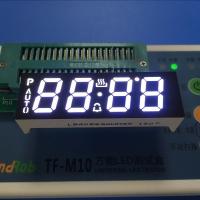 China Ultra White 4-Digit Seven Segment LED Display 14.2mm Common Anode for Oven Timer with 120℃ Rating for sale