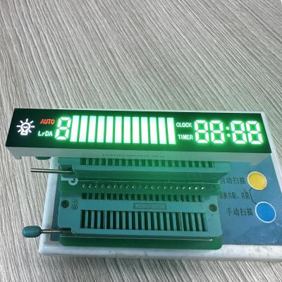 China Ultra heldergroen/rood gemeenschappelijke anode Custom 7 segment LED display voor keuken kap Te koop