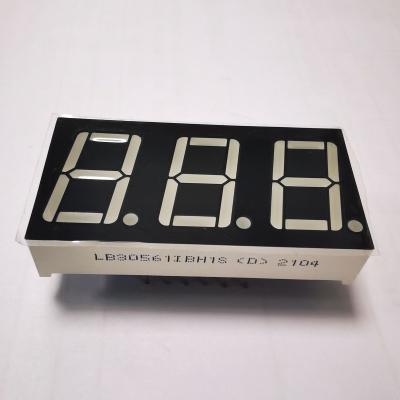 中国 3桁0.56インチ 7セグメント LEDディスプレイ 青色 共通アンード 販売のため