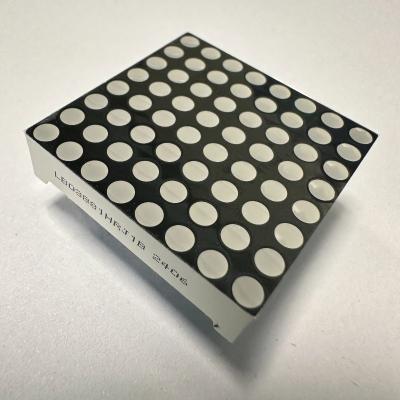 中国 双色 赤/緑 3mm 8*8 DOT マトリックス 安定 性能 移動 標識 の 共通 アノード LED ディスプレイ 販売のため