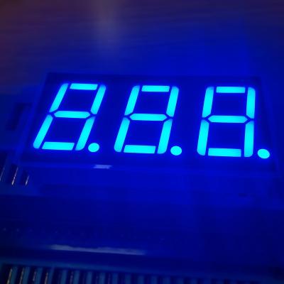 China Common Cathode Ultra Bright Blue 7 Segment LED Display Triple Digit 0.56 inch for sale