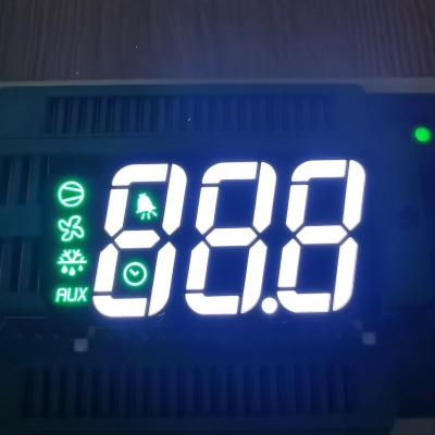 China Display LED de tres dígitos de color ultrablanco/verde puro de 7 segmentos con cátodo común para refrigerador en venta