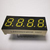 China 4 Digit 7 Segment LED Display Common Cathode Ultra White 7.62mm for Temperature Indicator for sale