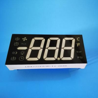 China Super Bright Red Common Cathode 3 Digit 7 Segment LED Display for Refrigeration Control Panel for sale