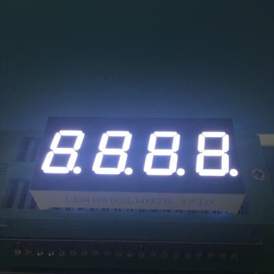 China 4 dígitos 0,4 pulgadas 7 segmentos de pantalla LED anodo común Ultra Brillante Blanco para el panel de instrumentos en venta