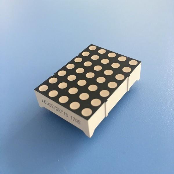 DOT 매트릭스 LED 디스플레이 3mm 초 밝은 노란색