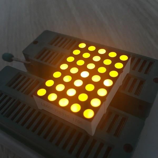 DOT 매트릭스 LED 디스플레이 3mm 초 밝은 노란색
